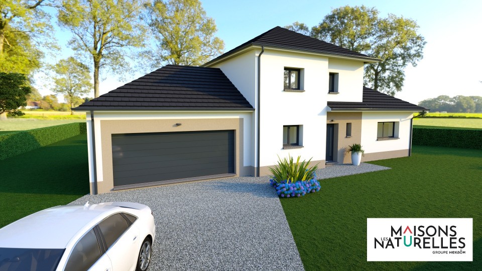 R+1 design avec double garage, 115m² - Maisons Les Naturelles