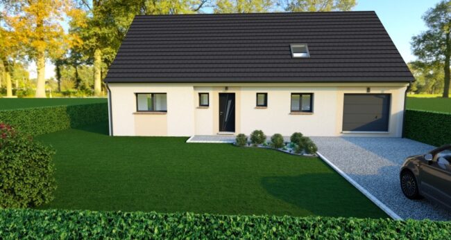 Moderne et fonctionnelle, 130m² avec garage - Maisons Les Naturelles